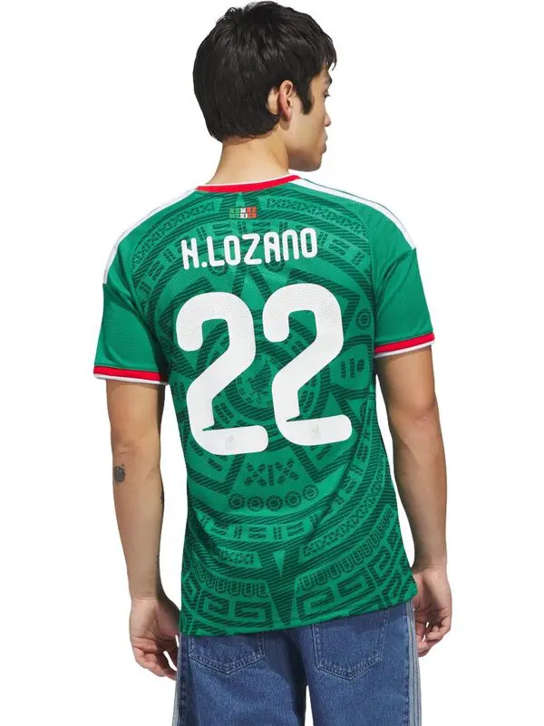 Adidas Mexico 26 Home Lozano Jersey - Bold Green / Soccr-mxs