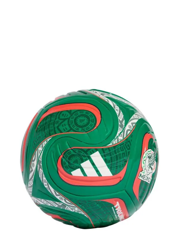 Adidas World Cup 2026 Mexican Football Federation Mini Home Ball - Bold Green / Team Dark Green / Aurora Ivy