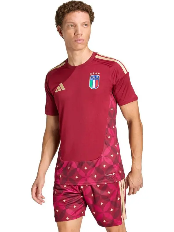 Adidas Italy 26 Home Goalkeeper Jersey - Team Coll Burgundy 2