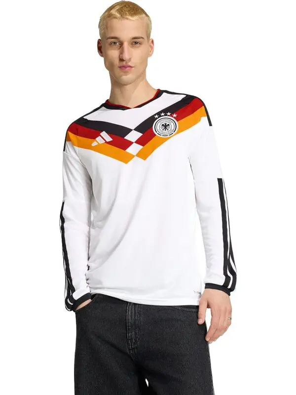 Adidas Germany 26 Home Long Sleeve Jersey - White