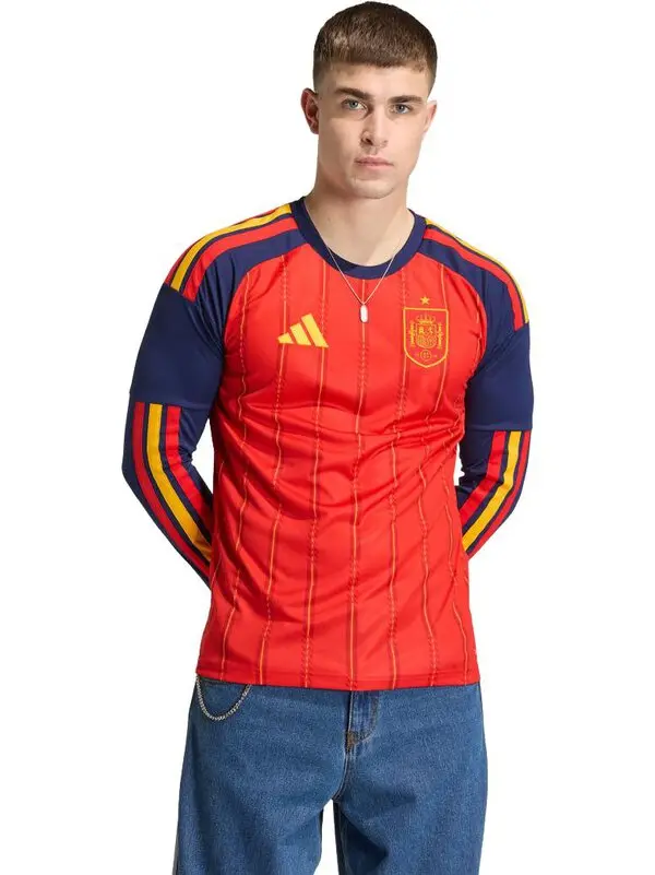Adidas Spain 26 Home Long Sleeve Jersey - Vivid Red