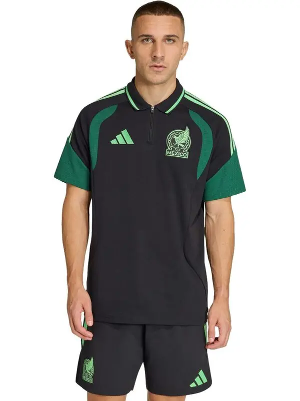 Adidas Mexico 26 Tiro Polo Shirt - Black