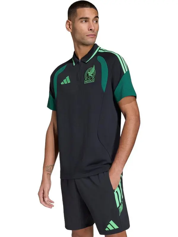 Adidas Mexico 26 Tiro Polo Shirt - Black