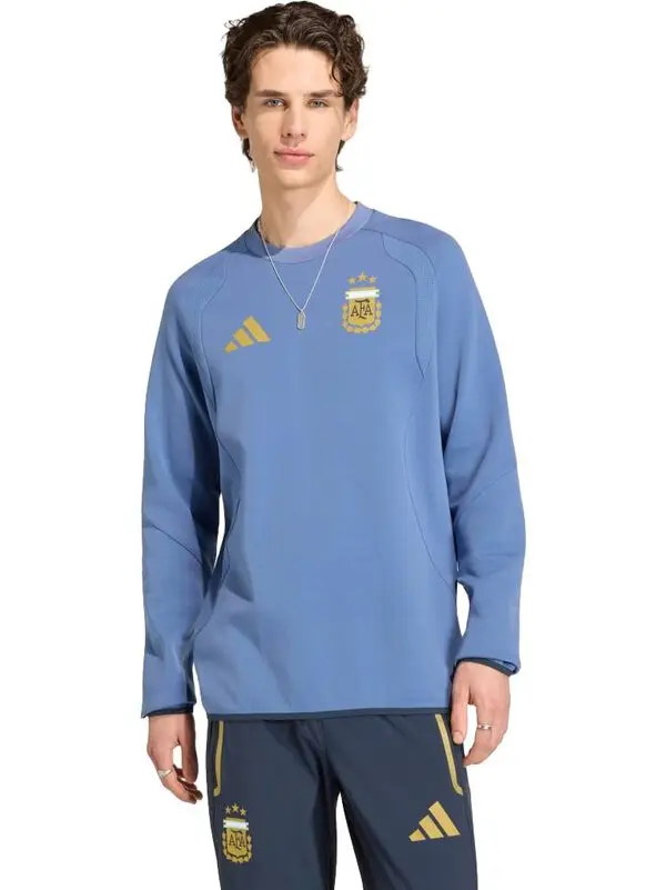 Adidas Argentina Tiro Travel Crew Jumper - Crew Blue