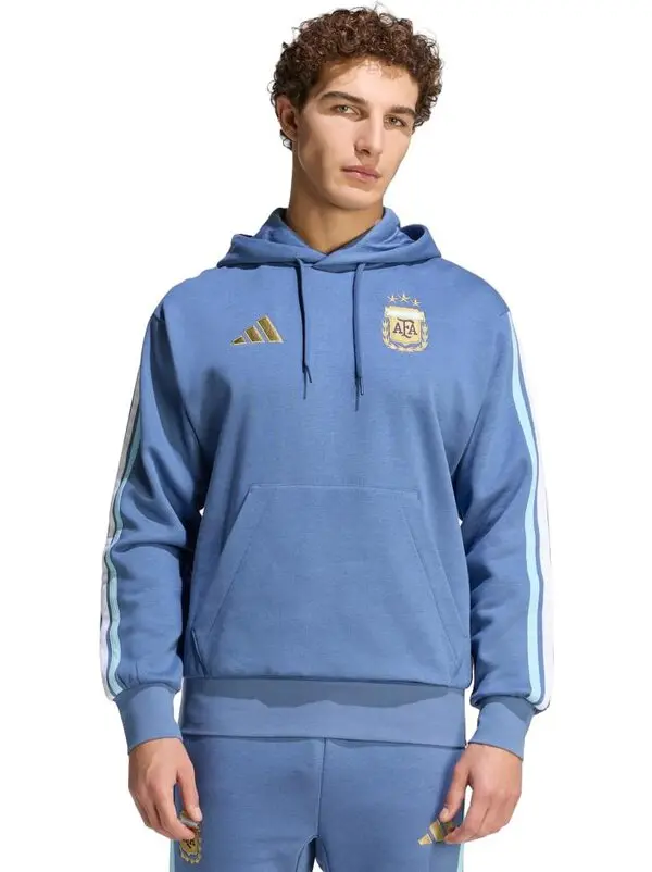 Adidas Argentina Dna Fleece Hoodie - Crew Blue