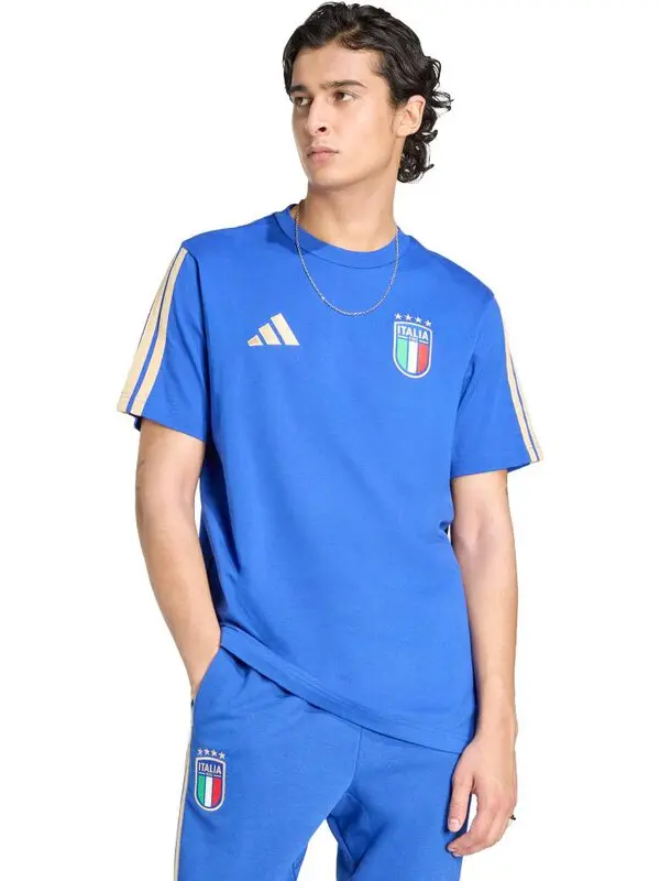 Adidas Italy Dna T-shirt - Bold Blue