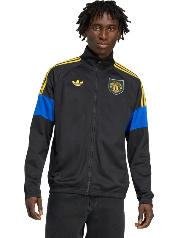 Adidas Manchester United Lfstlr Track Top - Black