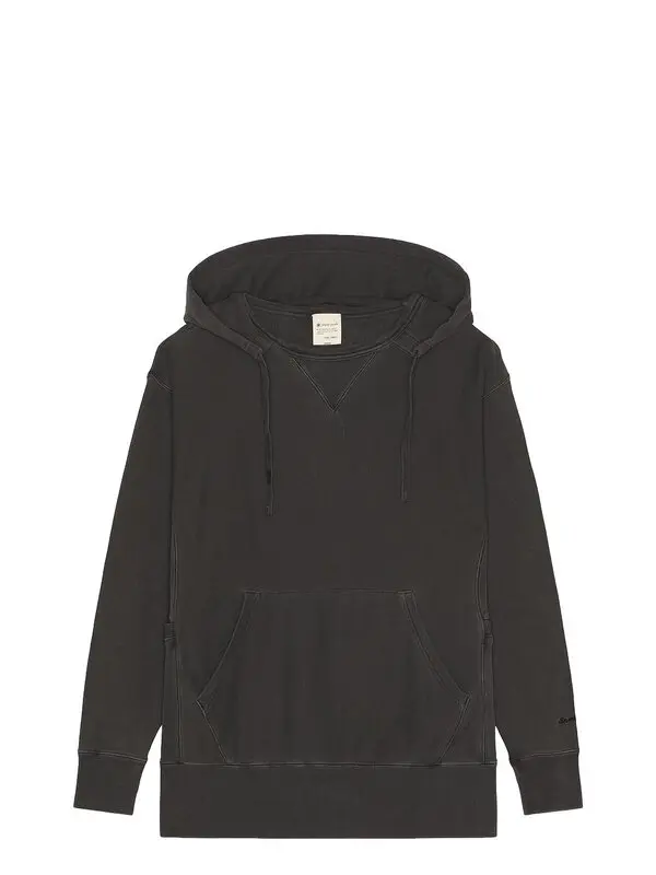 SNOW PEAK Garment Dyed Hoodie - Charcoal