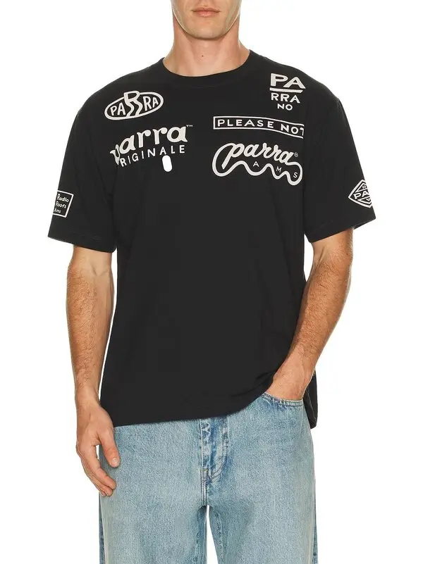 PARRA Media Training T-shirt - Black