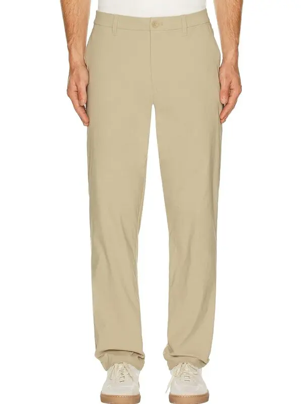 Beyond Yoga Essential Chino Trouser In Brown - Bark