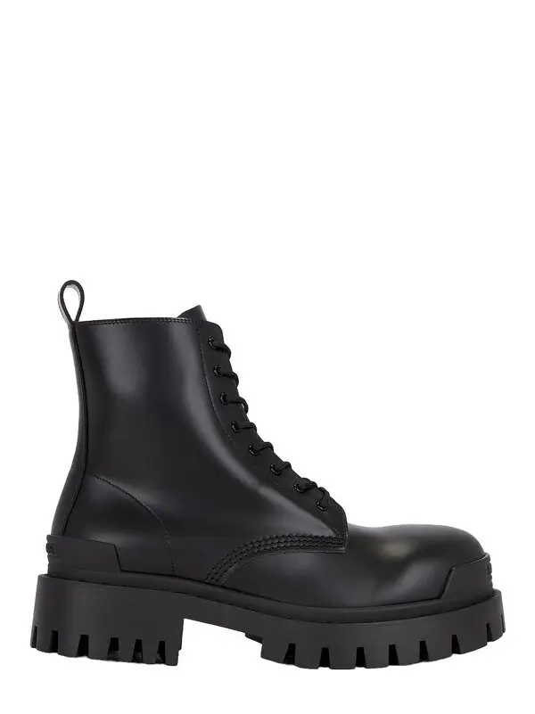 Balenciaga Strike Zip Bootie - Black