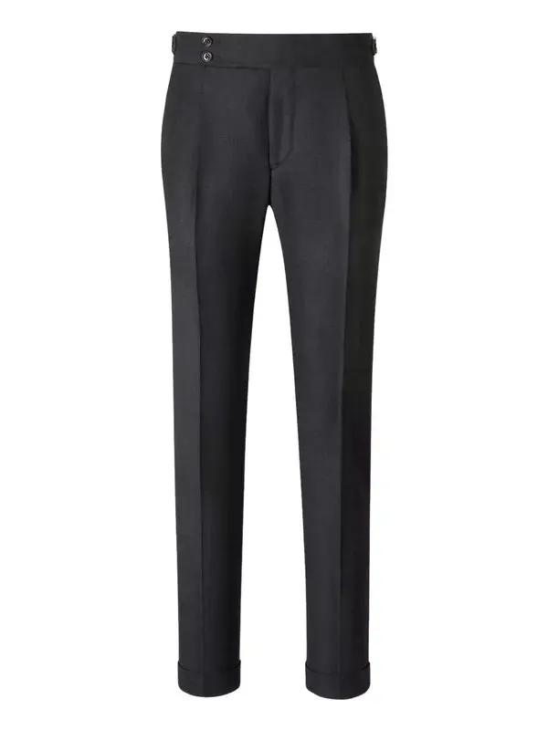 Scabal Button Detailed Trousers - Grey