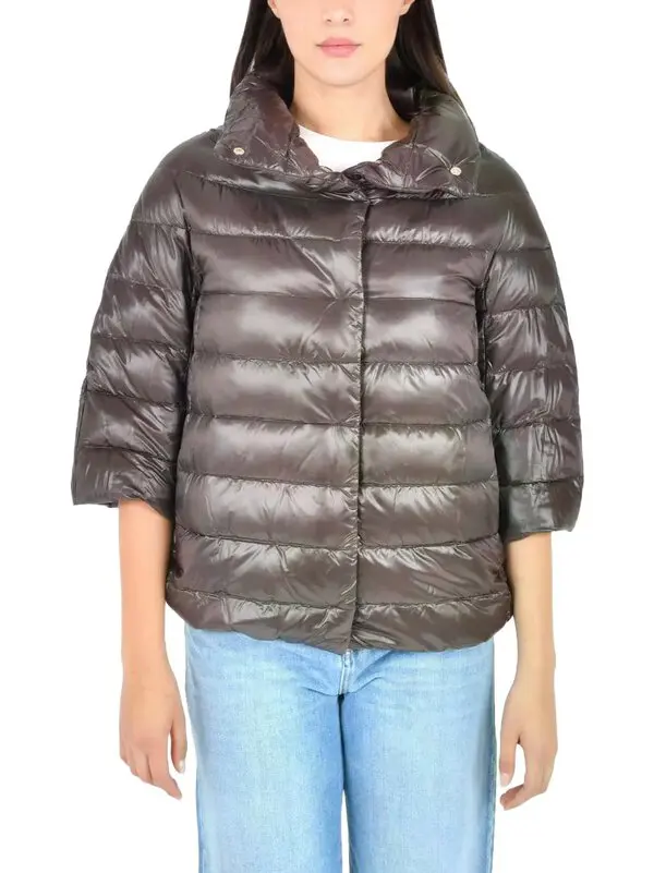 Herno Aminta Funnel-neck Jacket - Brown