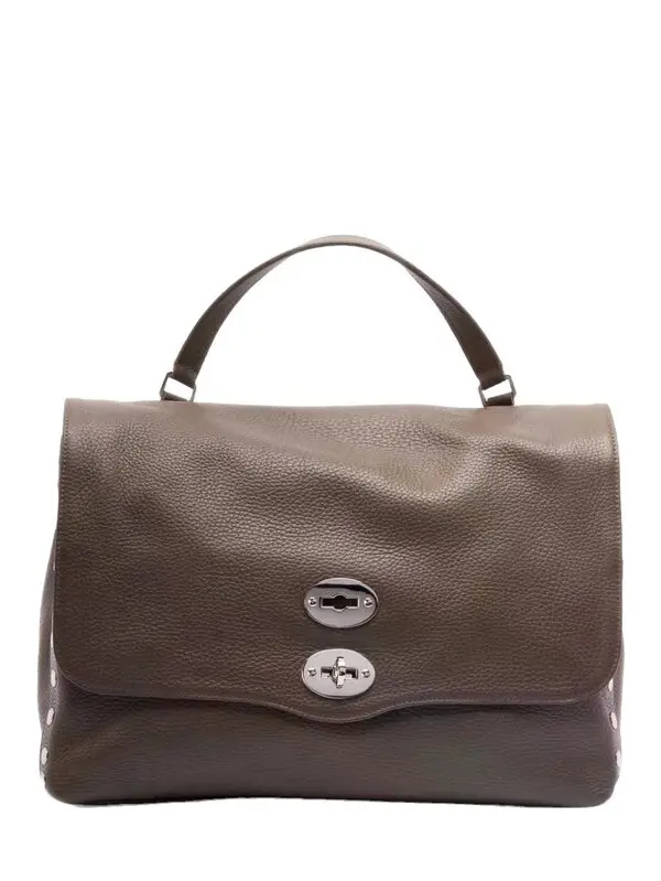 ZANELLATO Medium Postina Studded Tote Bag - Grey