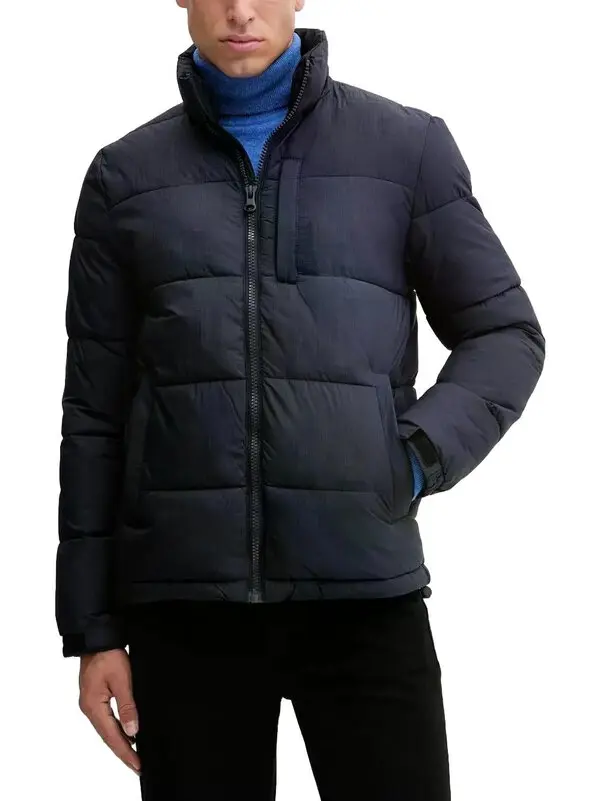 BENETTON Padded Zip-front Jacket - Blue