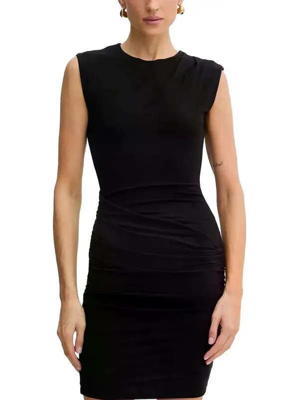 Guess Jolie Ruched Sleeveless Mini Dress - Black
