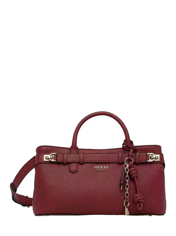Guess Logo-plaque Tote Bag - Red