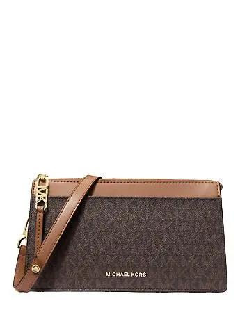 Michael Kors Empire Large Signature Logo Crossbody Bag - Brown