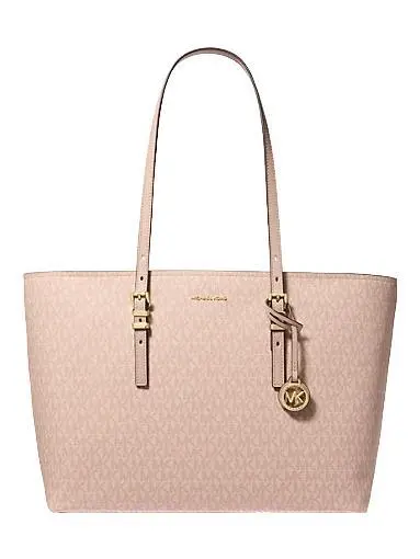 Michael Kors Quinn Large Signature Logo Tote Bag - Pink