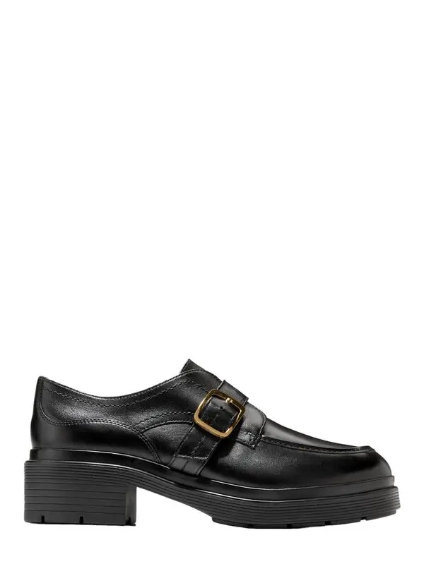 Cole Haan Carlitta Monk Strap Lug Oxfords - Black