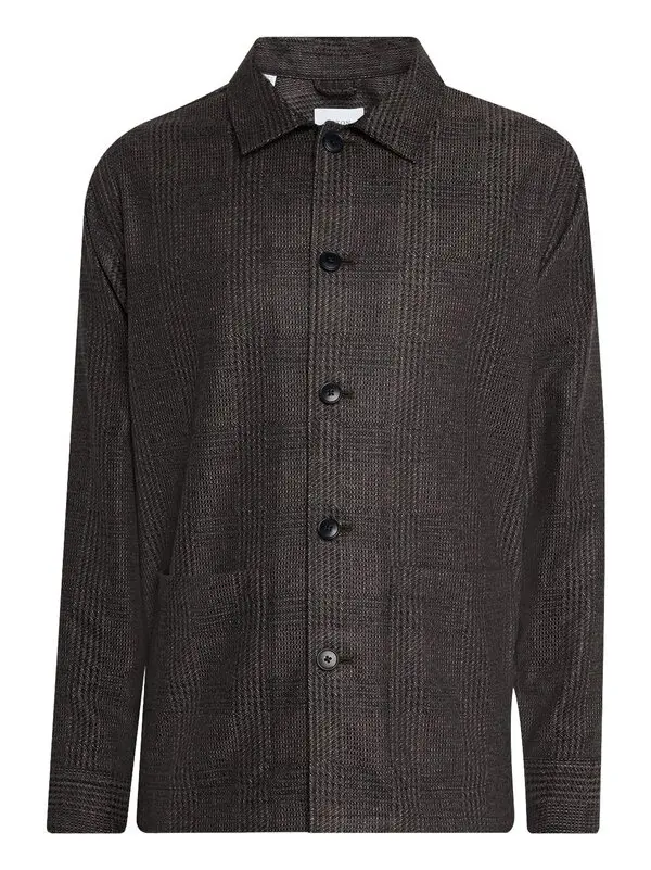 Eton Wool-cashmere Chore Jacket - Dark Gray