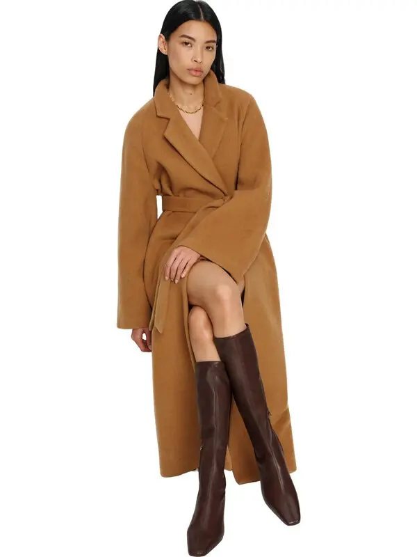 REFORMATION Remy Stretch Knee Boot - Brown