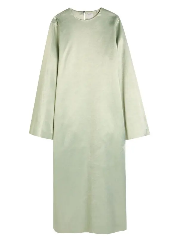 Calvin Klein Alba Satin Midi Dress - Silver