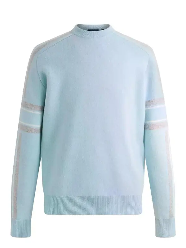 Fusalp Contrast-stripe Jacquard Sweater - Blue