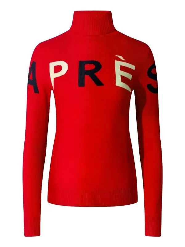 Perfect Moment Turtleneck Sweater - Red