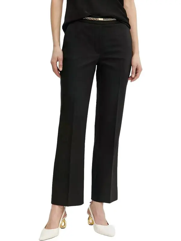 Guess Chain-detail Trousers - Black