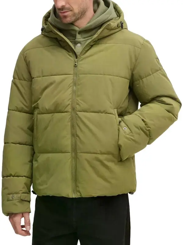 BENETTON Padded Hooded Jacket - Green