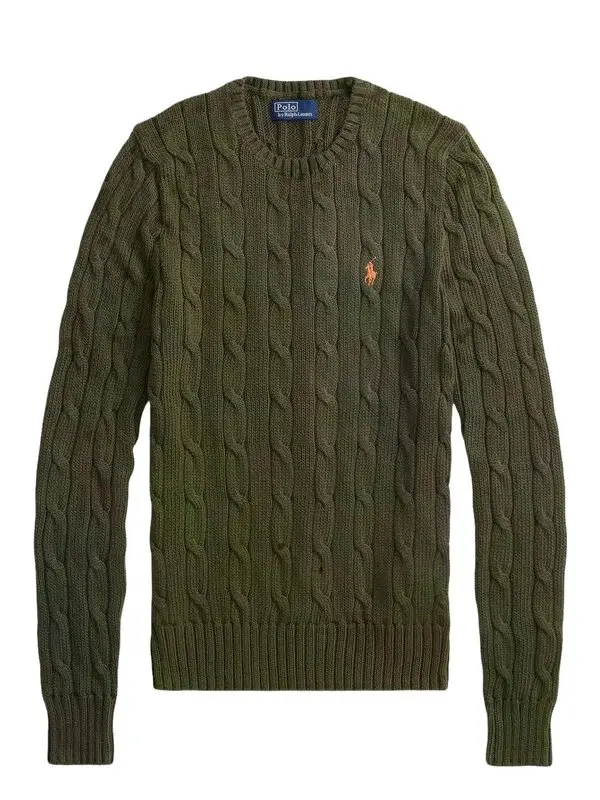 Polo Ralph Lauren Cable-knit Long-sleeve Sweater - Green
