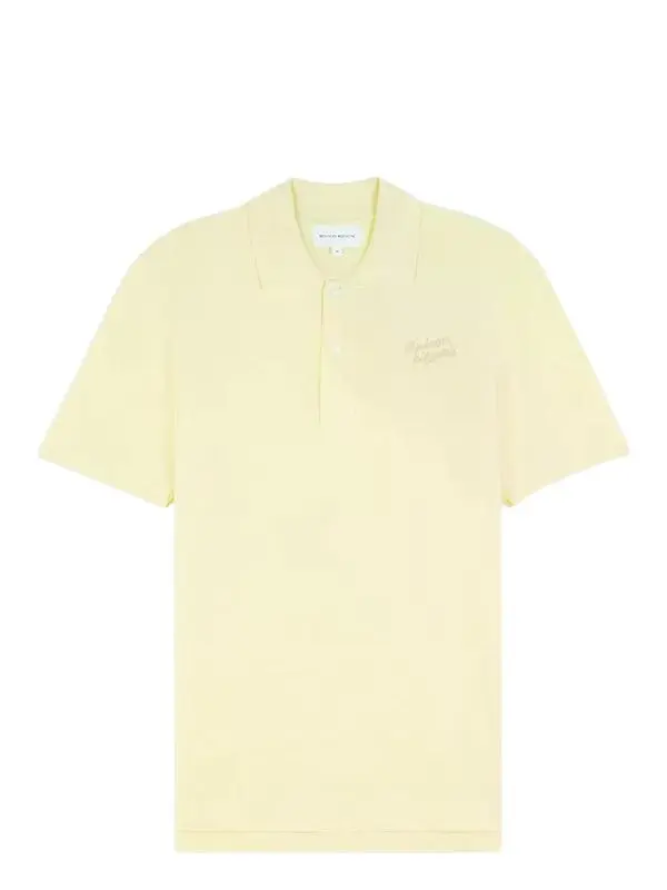 Maison Kitsuné Logo-embroidered Polo Shirt - Yellow