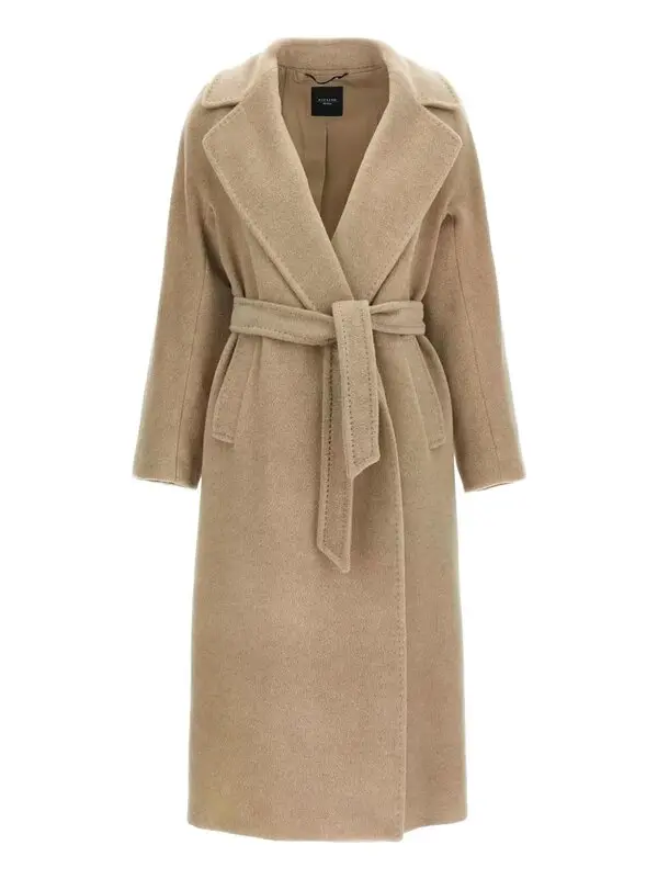 Max Mara Tempera Belted Coat - Neutrals