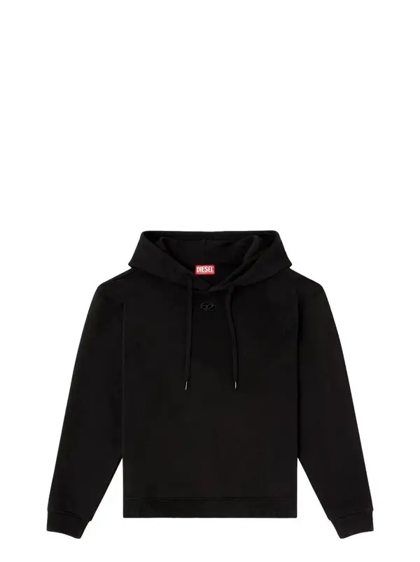 DIESEL® Logo-embroidered Hoodie - Black