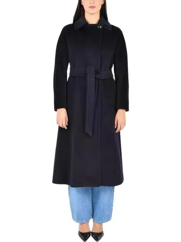 Max Mara Belted Coat - Blue