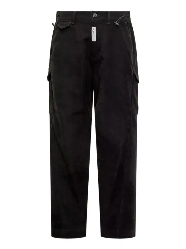 Gcds Flap Pockets Cargo Trousers - Black