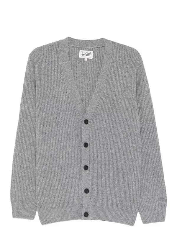 MC2 SAINT BARTH Herrison Ribbed Cardigan - Grey
