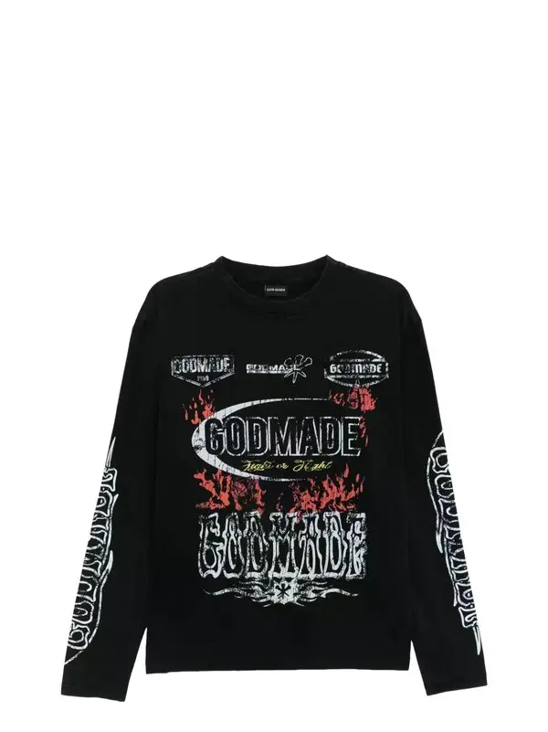 GODMADE Resilience Graphic Print T-shirt - Black