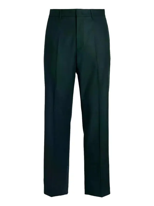Etro Pleated Wool Trousers - Green