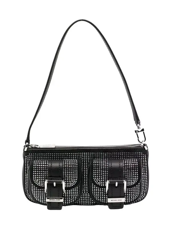 Michael Kors Zoe Embellished Shoulder Bag - Black
