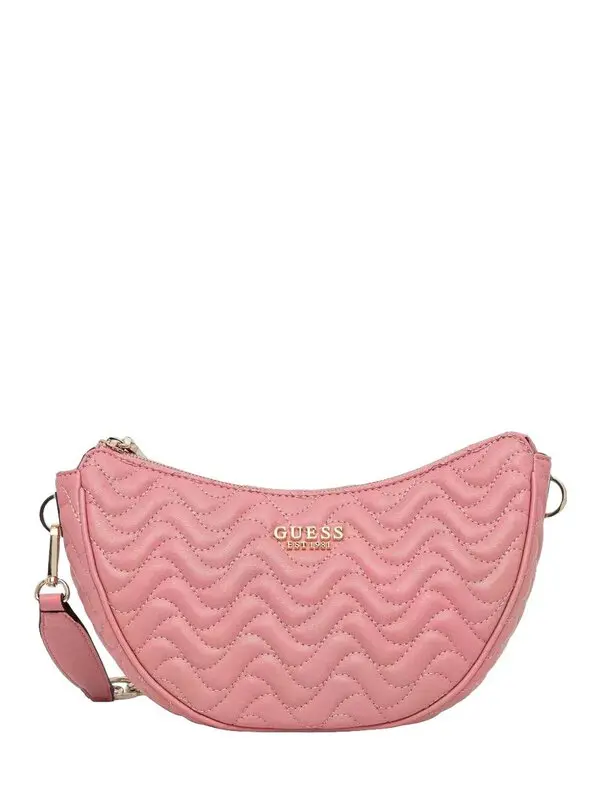 Guess Melisandra Quilted Shoulder Bag - Pink