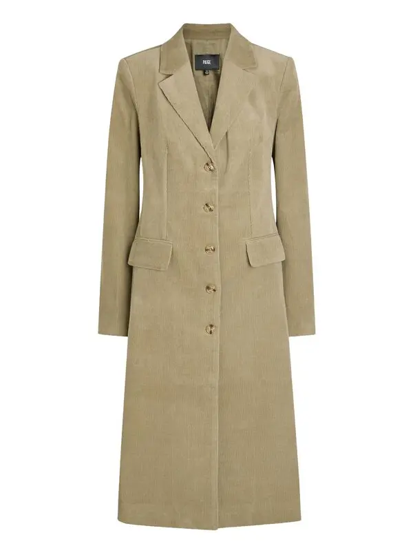 Paige Corduroy Coat - Olive