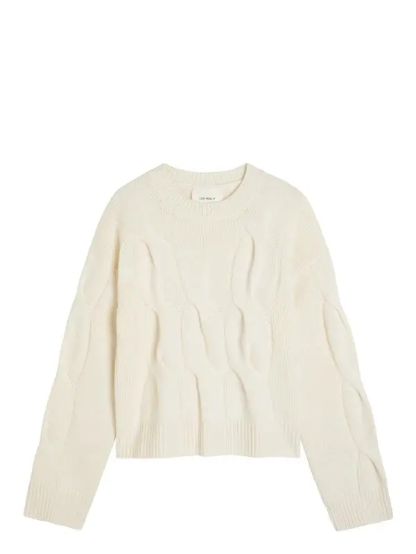 LISA YANG Sammie Cable-knit Cashmere Jumper - Cream