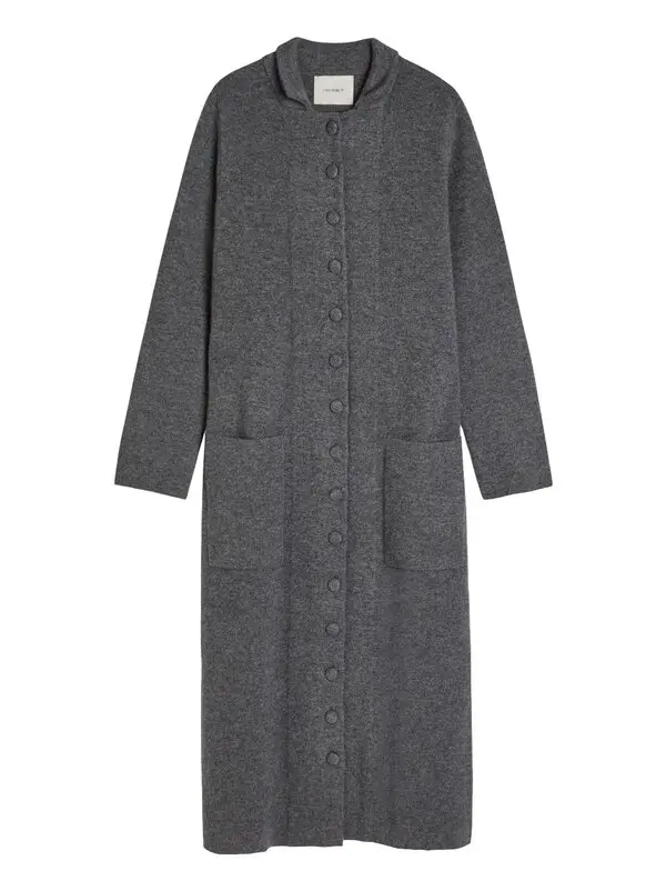 LISA YANG Rhea Cashmere Cardigan Coat - Grey