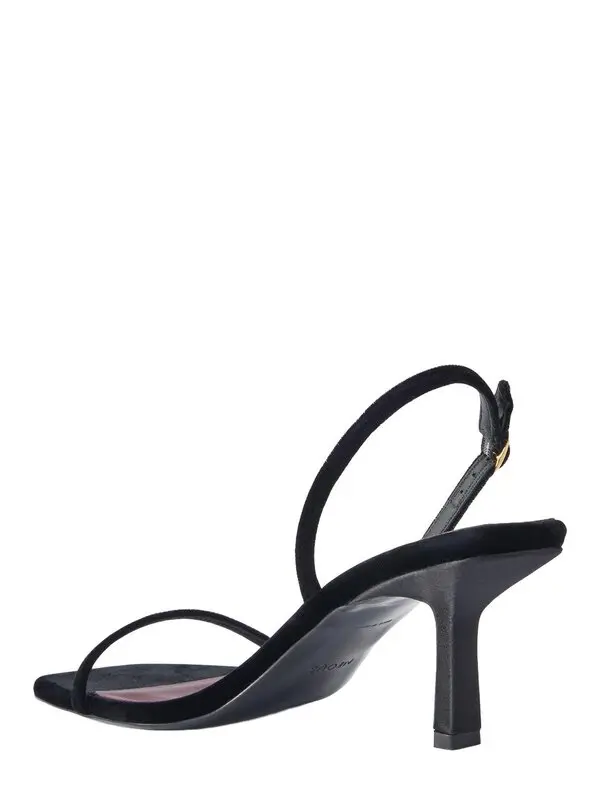 NEOUS Noqui Velvet Sandals - Black
