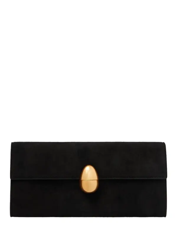 NEOUS Phoenix Suede Clutch - Black