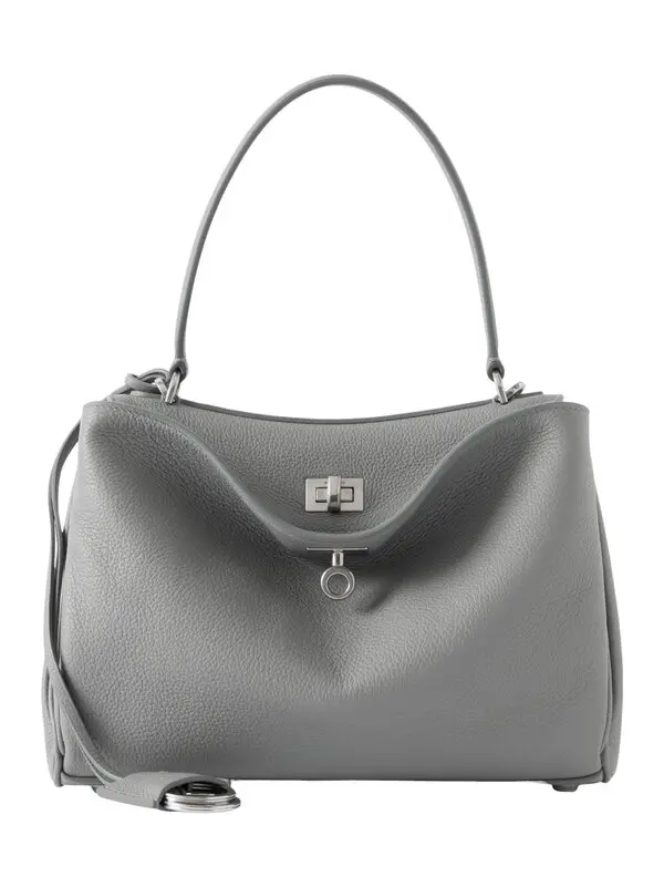 Balenciaga Rodeo Small Leather Shoulder Bag - Gray
