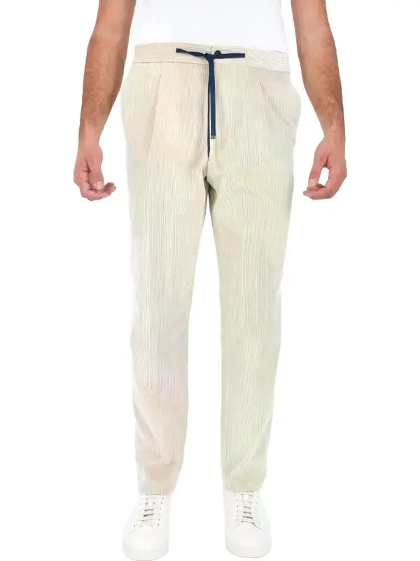 DRUMOHR Corduroy Drawstring Trousers - Neutrals