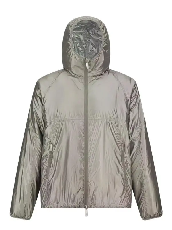 Herno Hooded Metallic Jacket - Silver